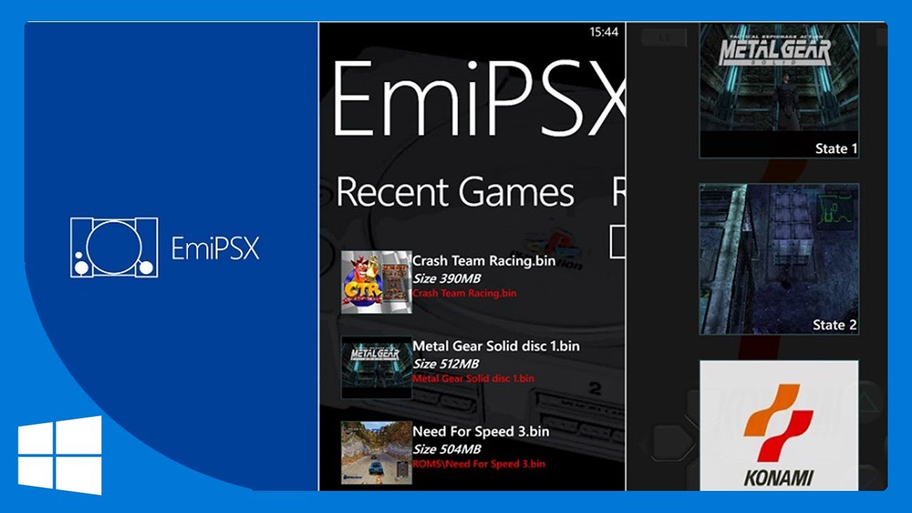 Emulador de PSX para Windows 10 Mobile/Wp 8.1 , EmiPSX - YouTube