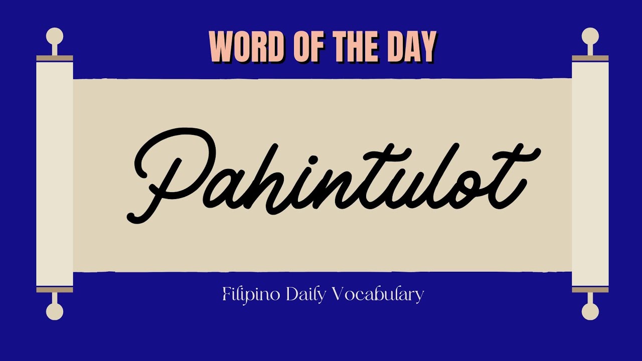 Pahintulot in English + Pronunciation - YouTube
