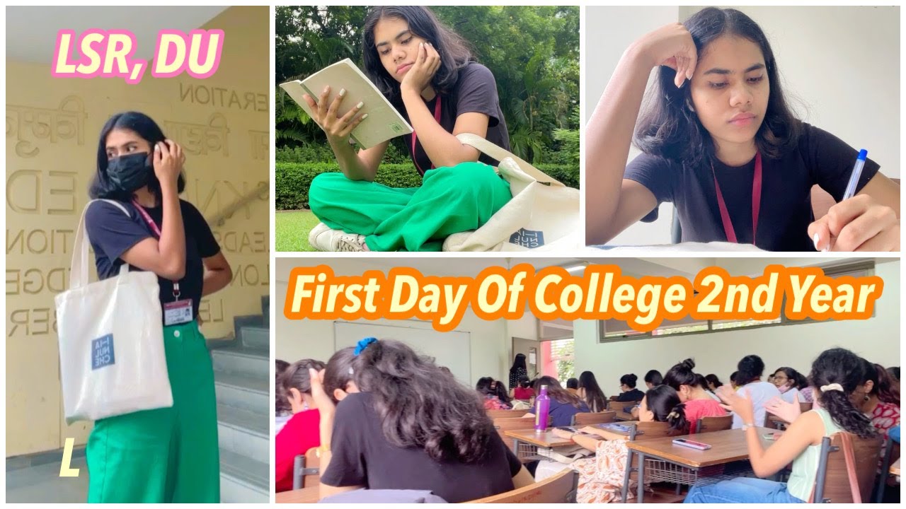 Vlog 🍊 First Day Of 2nd Year Of College (LSR, Delhi University ...