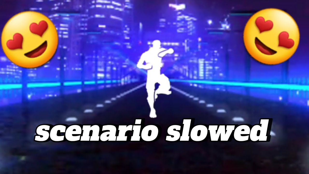 fortnite emote Scenario slowed - YouTube
