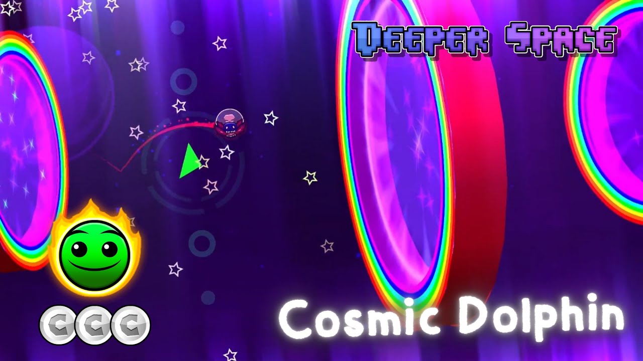 "Cosmic Dolphin" by DeeperSpace (All Coins) | Geometry Dash 2.2 - YouTube