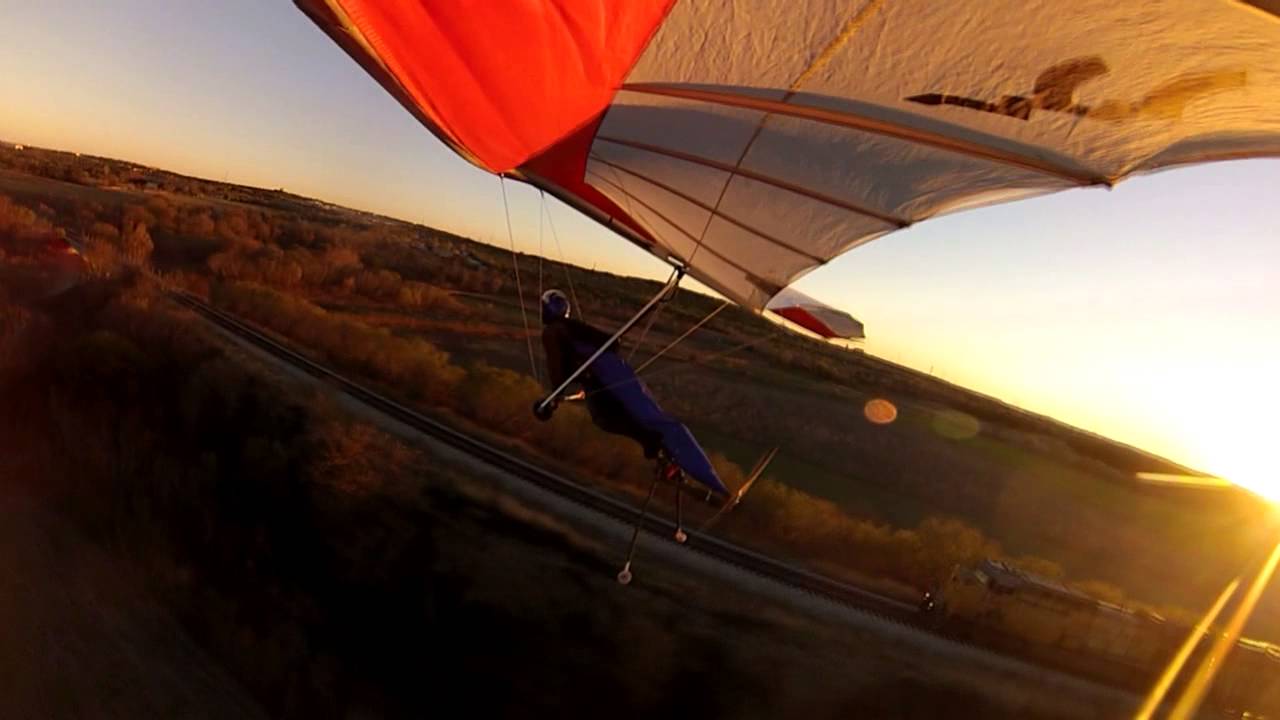 GoPro: Hang Glider Racing a Train - YouTube