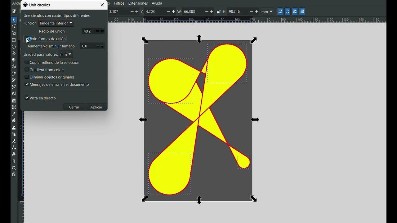 inkscape extension join circles - YouTube