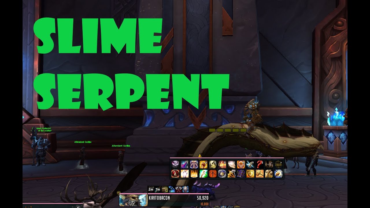 How to GET SLIME SERPENT SECRET Mount// PALADIN TANK // FUN PLAGUEFALL ...