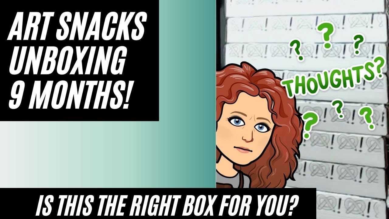 Art Snacks 2021 | What comes in an Art Snacks Box | Unboxing 9 months ...