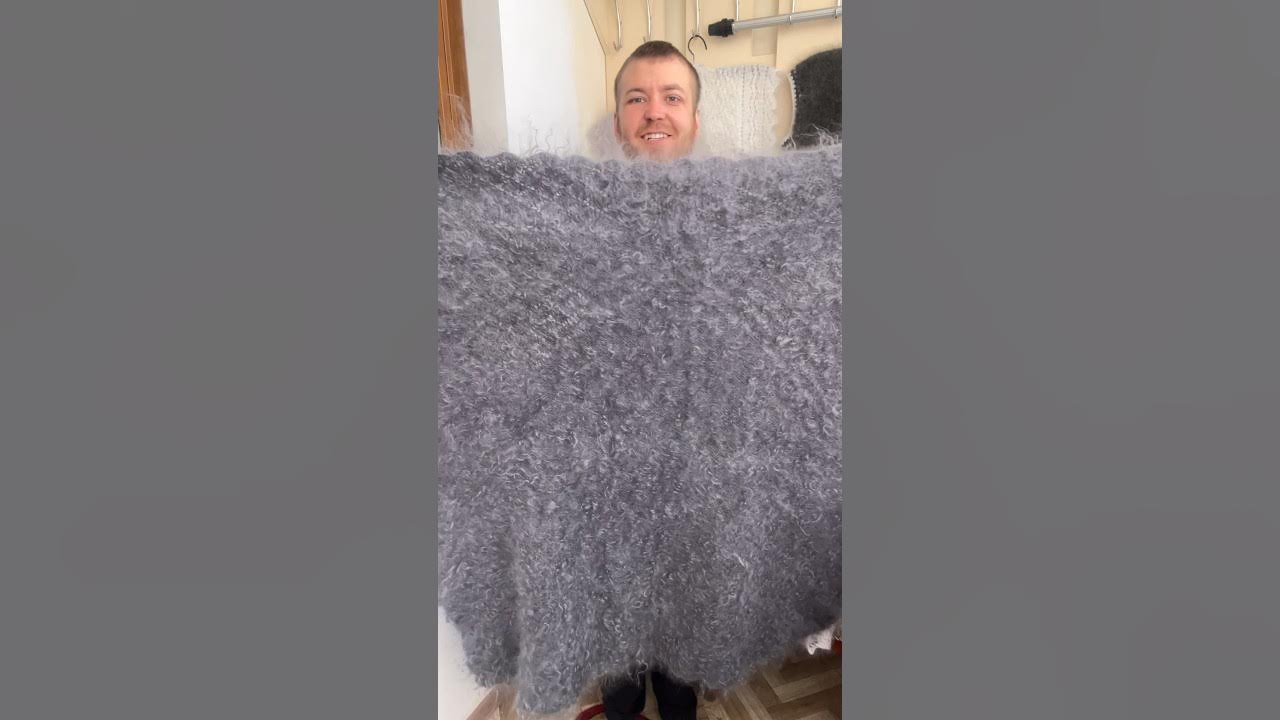 Пуховый платок из королевского козьего пуха ручной работы для заказа ...