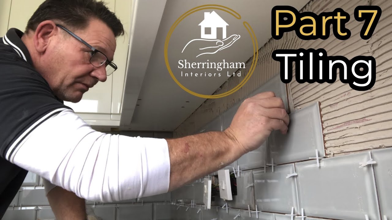 Full Kitchen renovation Uk (Part7) Tiling - YouTube