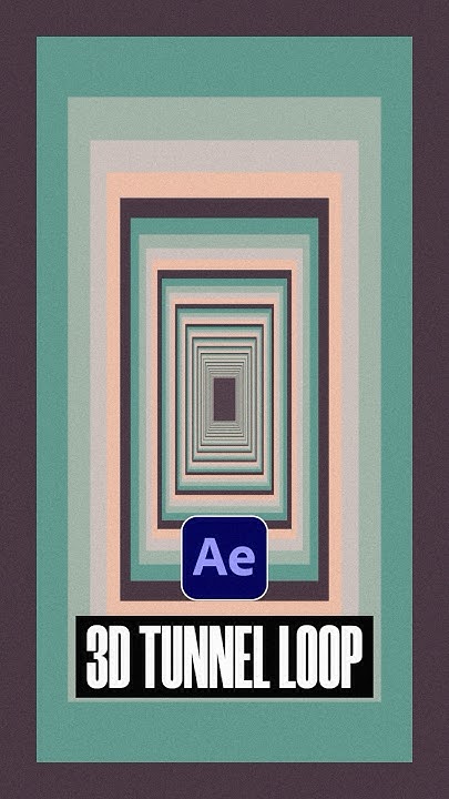 Make Infinite 3D Color Tunnel Loops in After Effects - YouTube