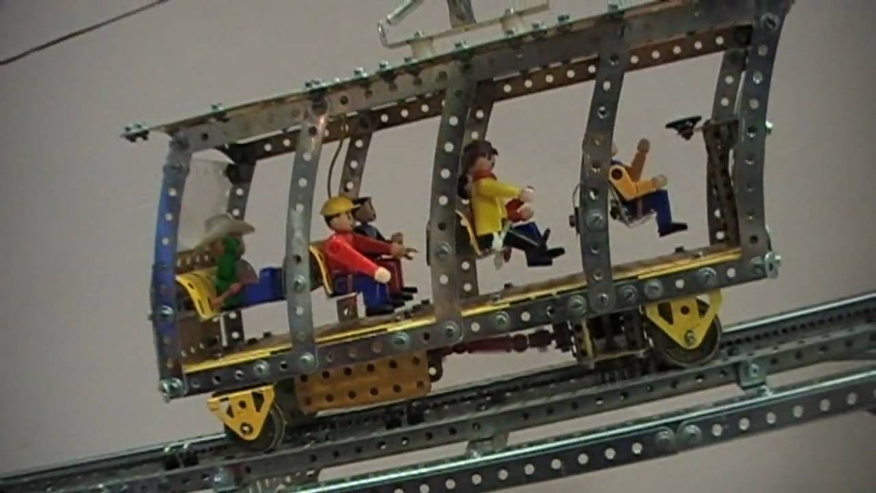 Meccano Model of Mountain Rack Railway - YouTube