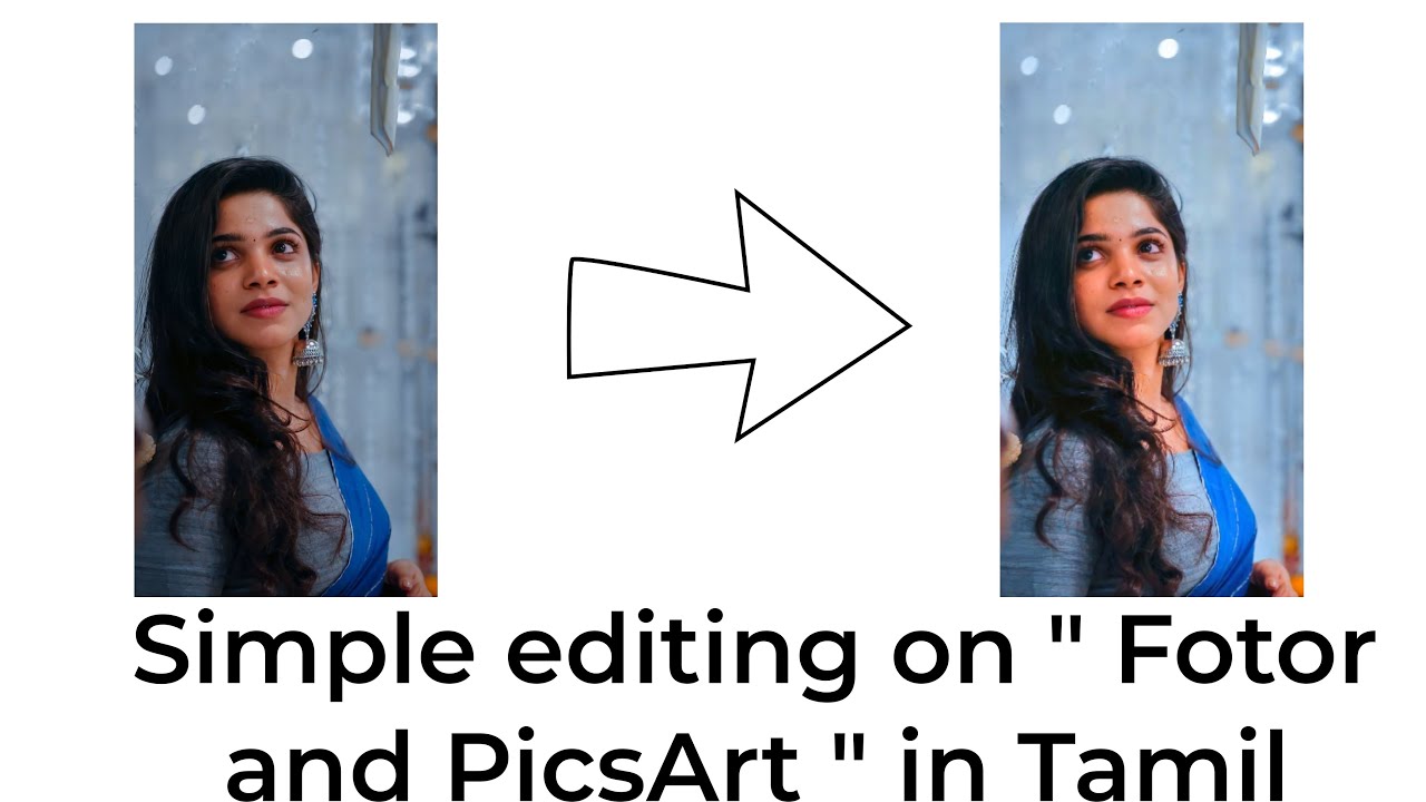 How To Simple edit on " Fotor - Photo Edit and PicsArt " in Tamil ...