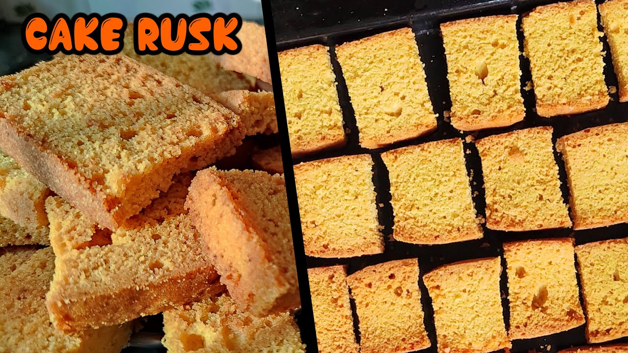 Homemade Cake Rusk Recipe | Better than Bakery | Dry Cake Biscuits ...