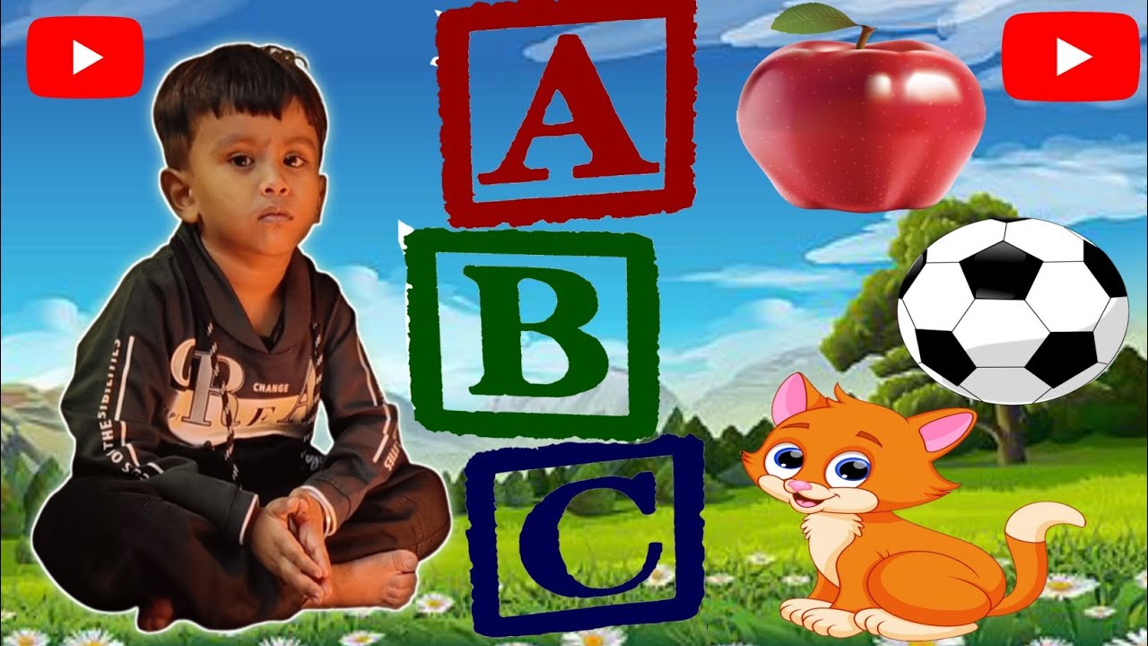 A for Apple B for Ball.abcd song with sound for children.abcd videos ...