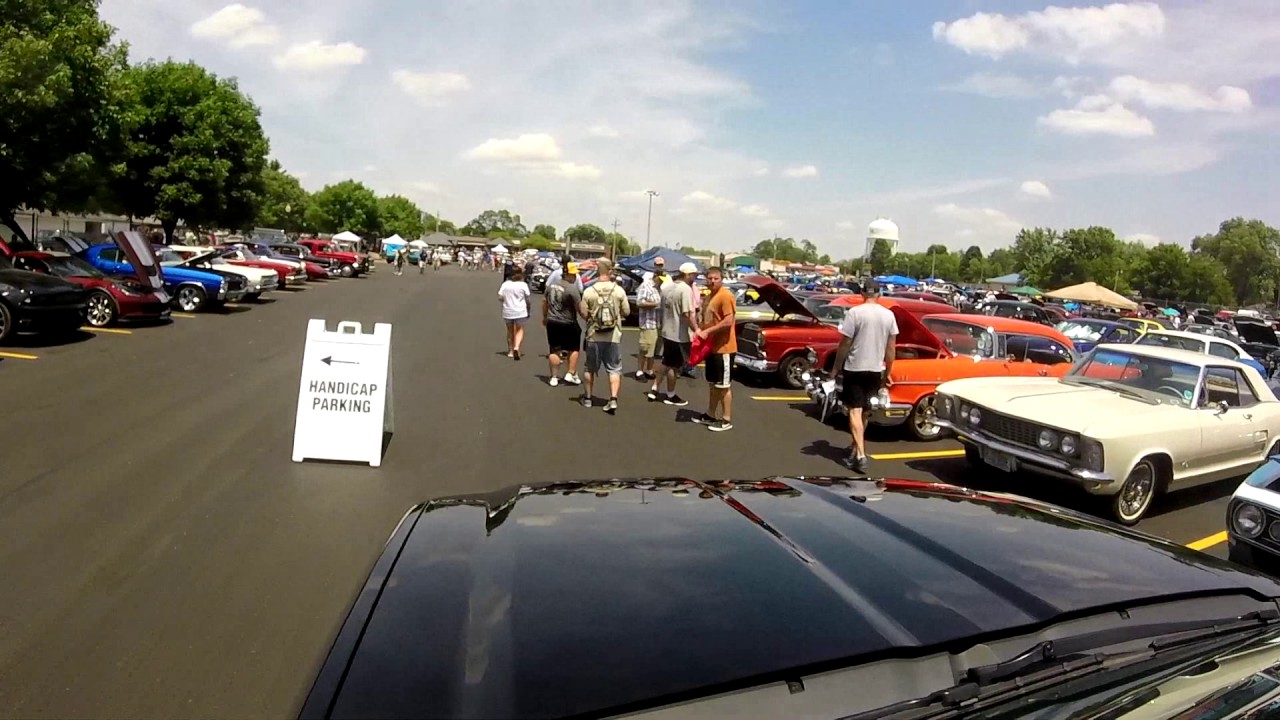 2017 HotRod PowerTour - Rolling into Davenports Fair Grounds - YouTube