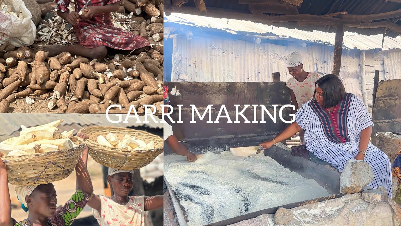 HOW TO MAKE GARRI FROM SCRATCH | STEP BY STEP PROCESS ON HOW GARRI IS ...