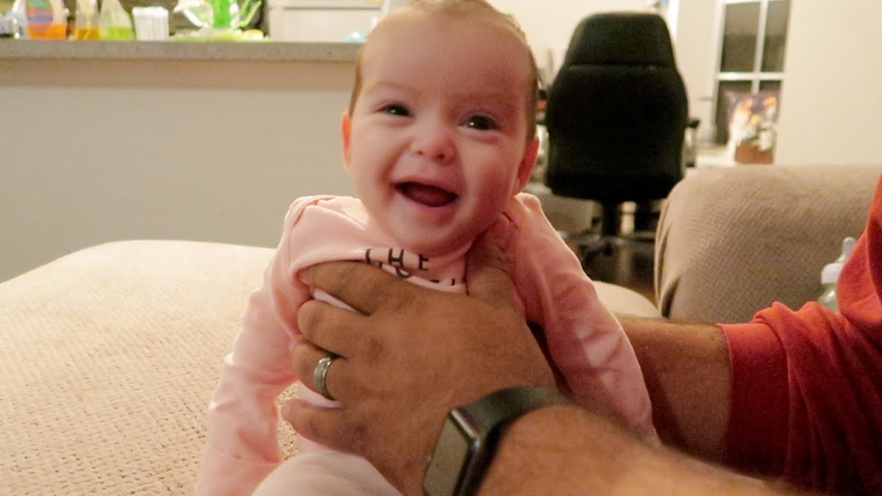 First Baby Giggle!? - YouTube