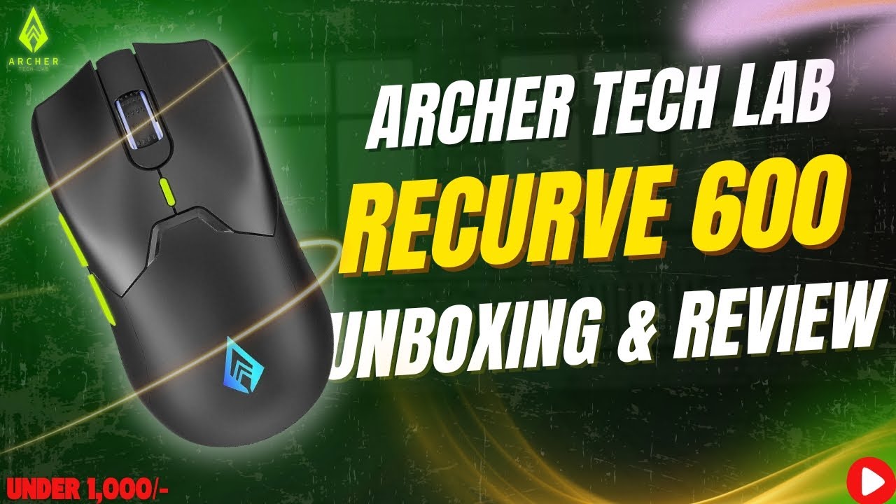ARCHER TECH LAB RECURVE 600 GAMING MOUSE UNBOXING AND REVIEW! - YouTube