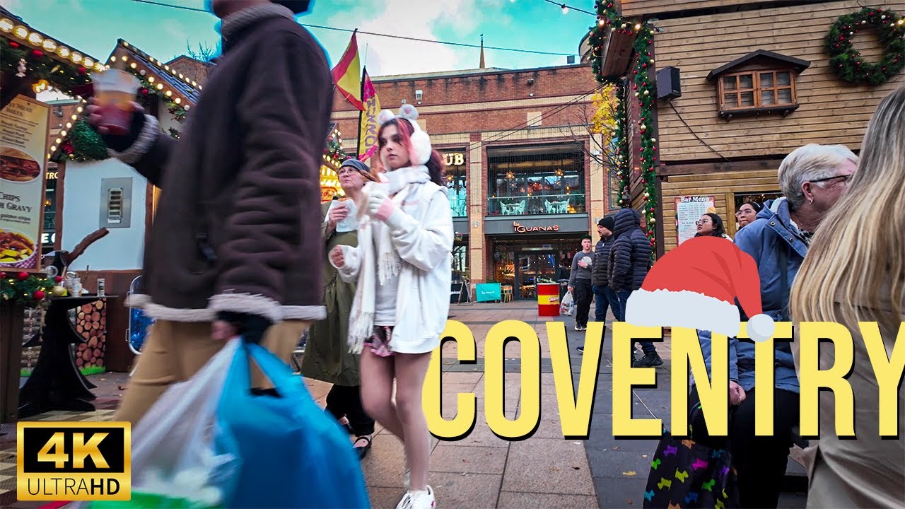 Coventry - City Tour 2024| Walking The Streets of Coventry | Central ...