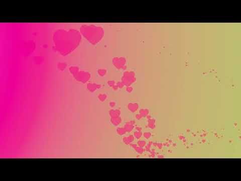 [4K] Flying Love Hearts Transition - Green Screen