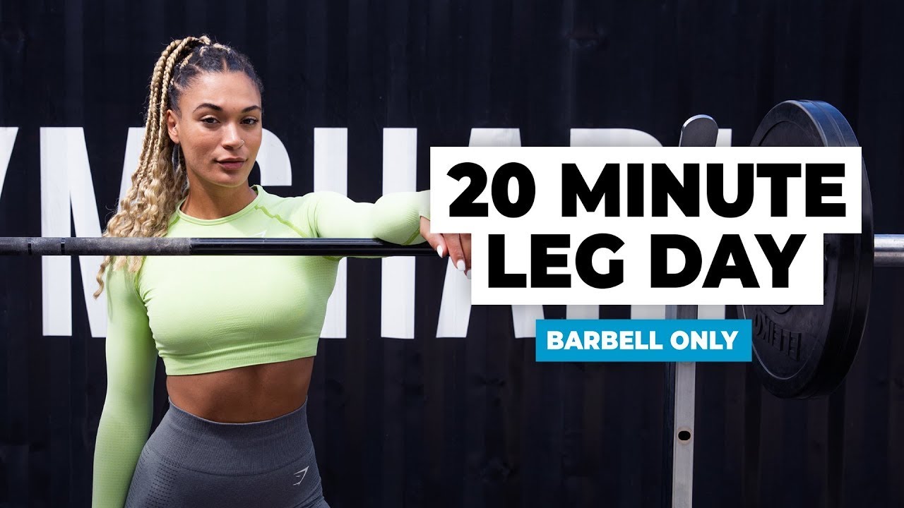20 Minute Leg Workout - Barbell Only Leg Day | Jade Packer - YouTube