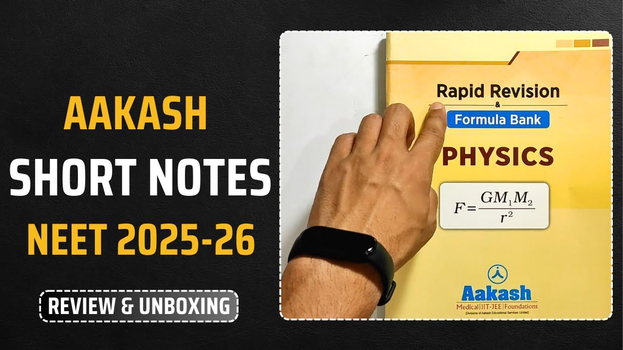 aakash rapid revision book neet | short notes for NEET 2025-26 📚 - YouTube