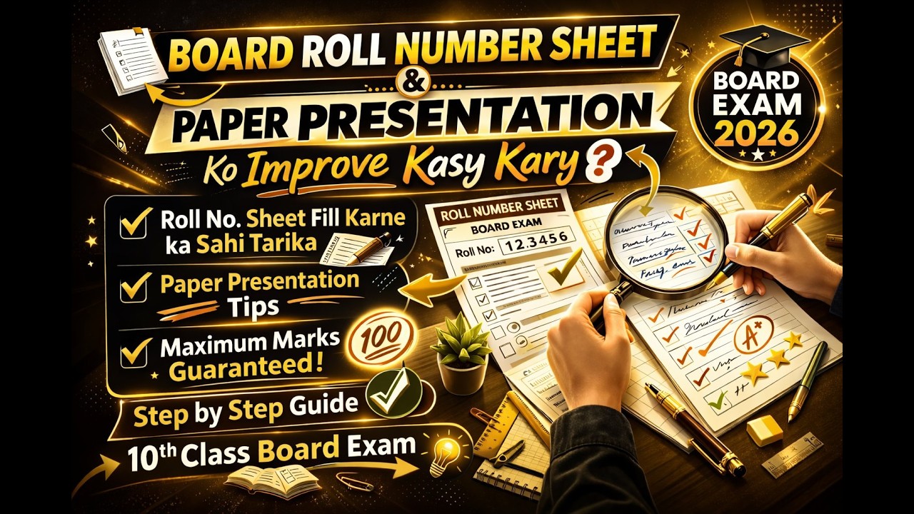 How to Solve Board Roll Number Sheet| Paper Presentation in Board Exam ...