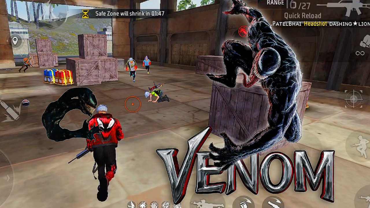 Free Fire X Venom ! Prank With Player #venom - YouTube
