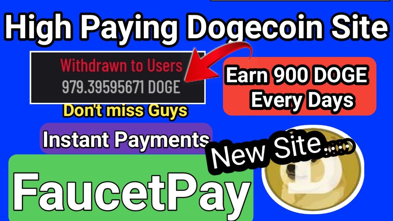High Paying Dogecoin Site || Free Dogecoin Earning Website | Earn 900 ...