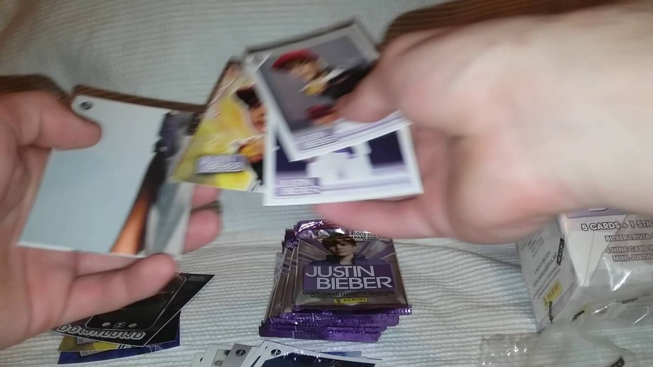 Cracking Open Justin Bieber Cards??? ( The Packman ) - YouTube
