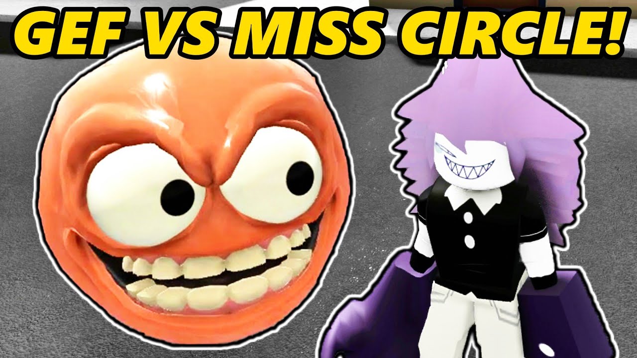 Surviving GIANT EVIL FACE as MISS CIRCLE in ROBLOX! - YouTube