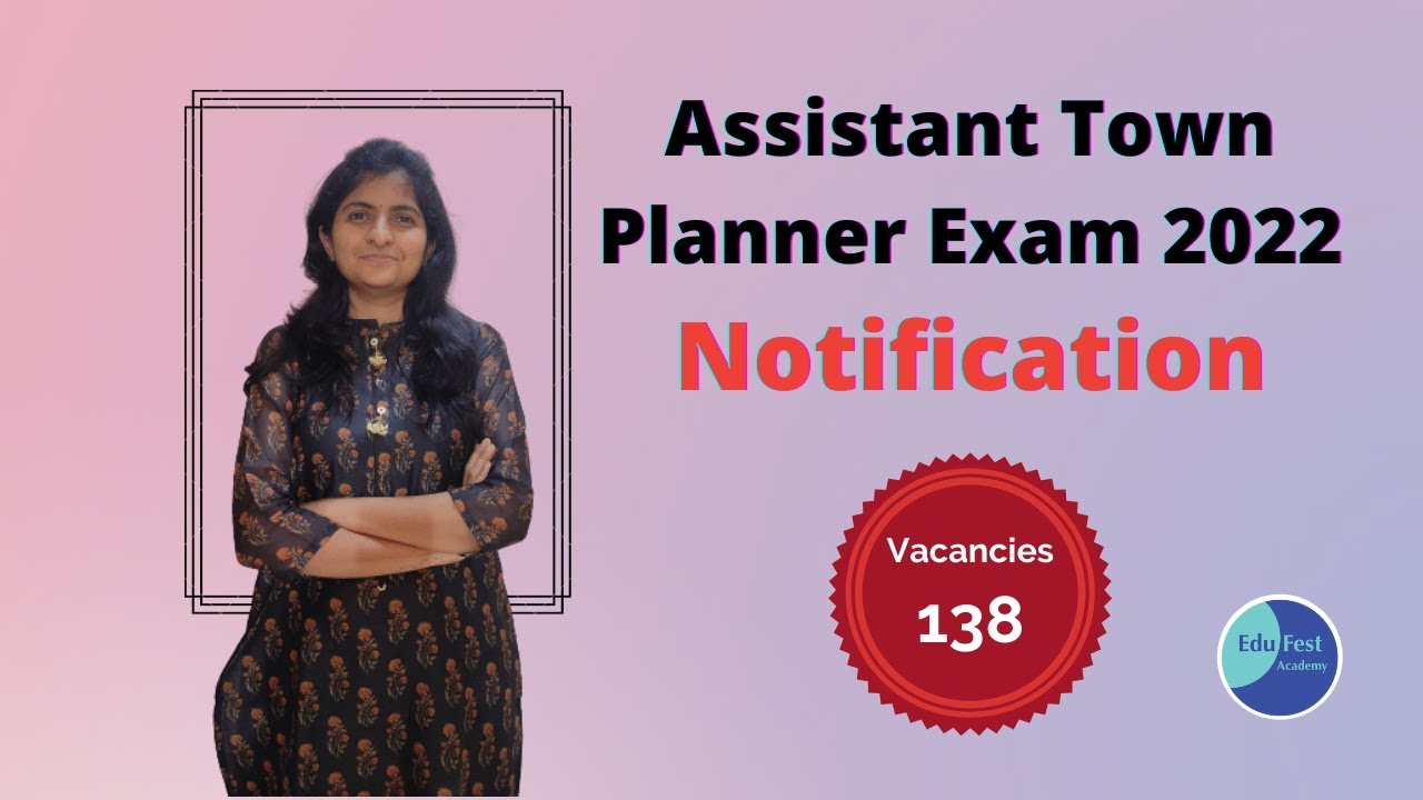 Assistant Town Planner Exam 2022 Notification - YouTube
