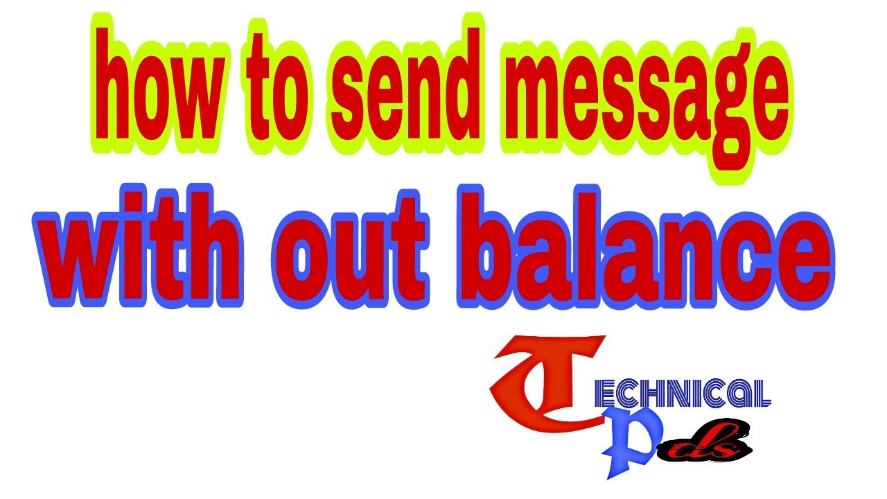 How to send message &video call with out balance - YouTube
