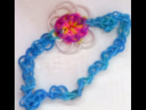 Loom instrukcja po polsku jak zrobić z gumek naszyjnik z kwiatkiem