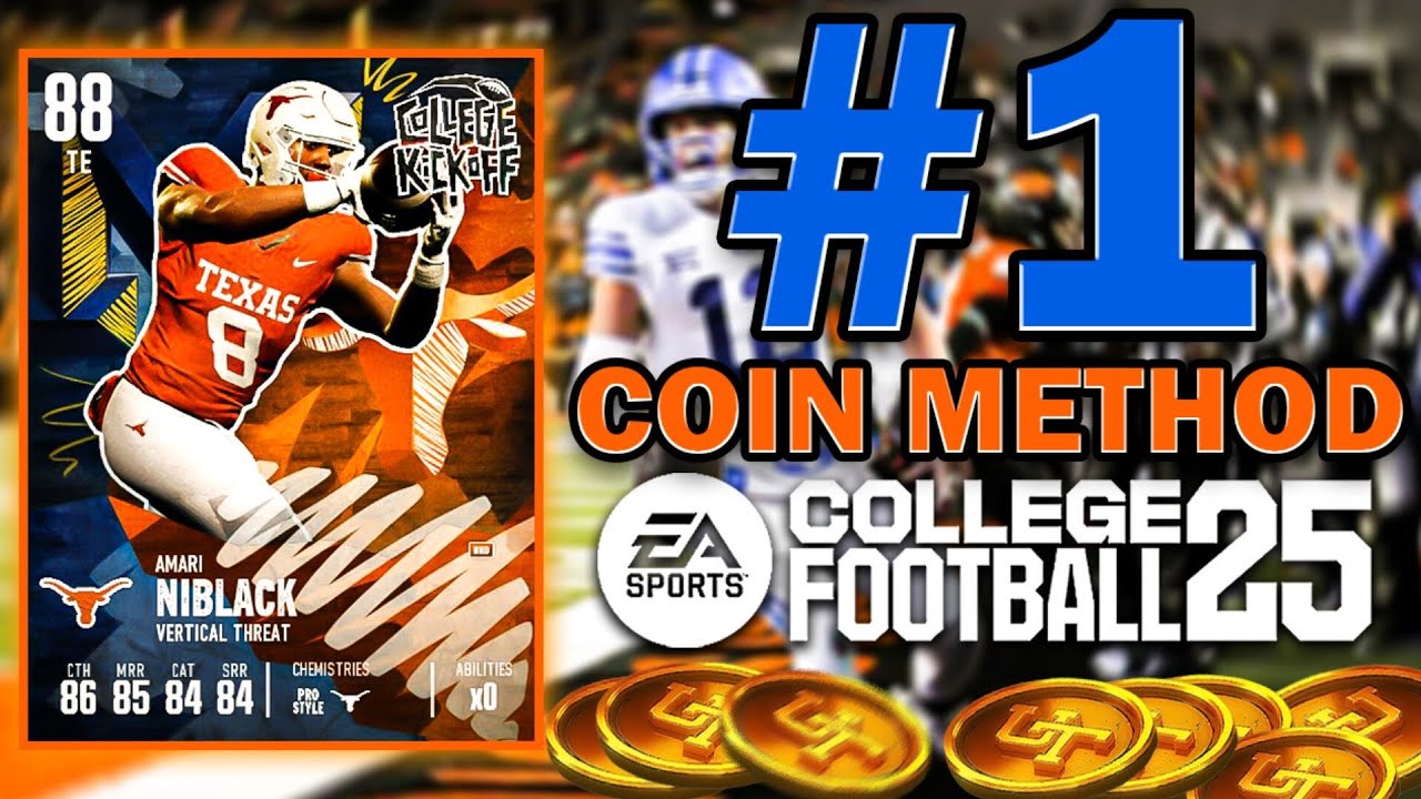 #1 COIN MAKING METHODS IN NCAA 25 COLLEGE FOOTBALL ULTIMATE TEAM! - YouTube