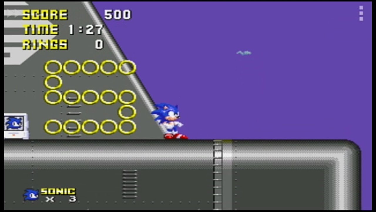 Sonic 2 Master Edition 3 - Wing Fortress Zone The S Ring Location ...