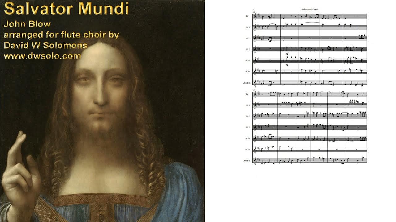 Salvator Mundi by John Blow for flute choir - YouTube