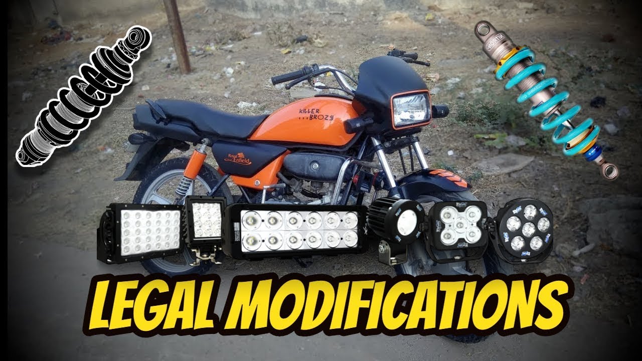 LEGAL MODIFICATIONS FOR BIKES || BIKE MODIFICATIONS || MRD VLOGS - YouTube