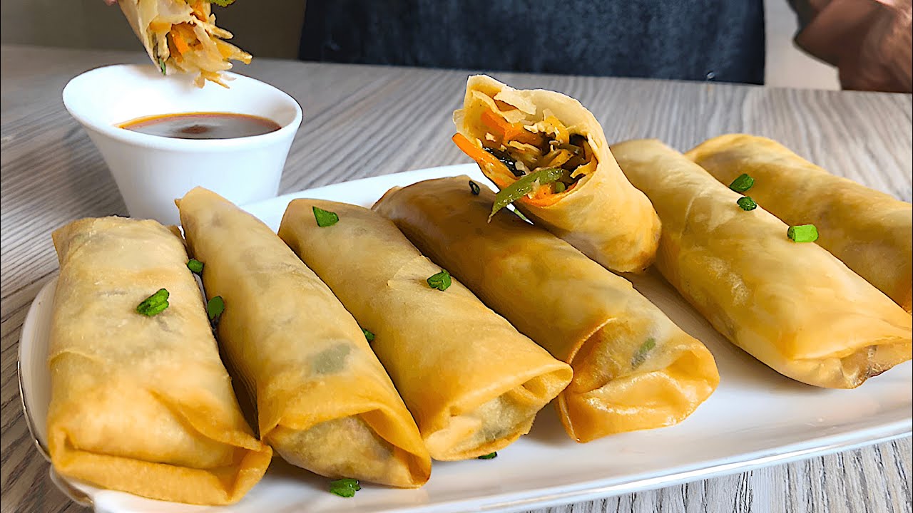 Ramadan Special Crispy Chicken Spring Roll Recipe | Make & Freeze ...