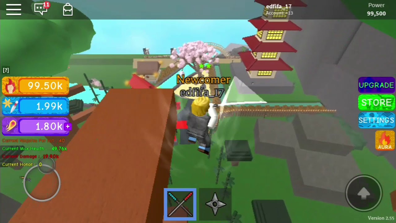 Roblox ninja simulator - YouTube