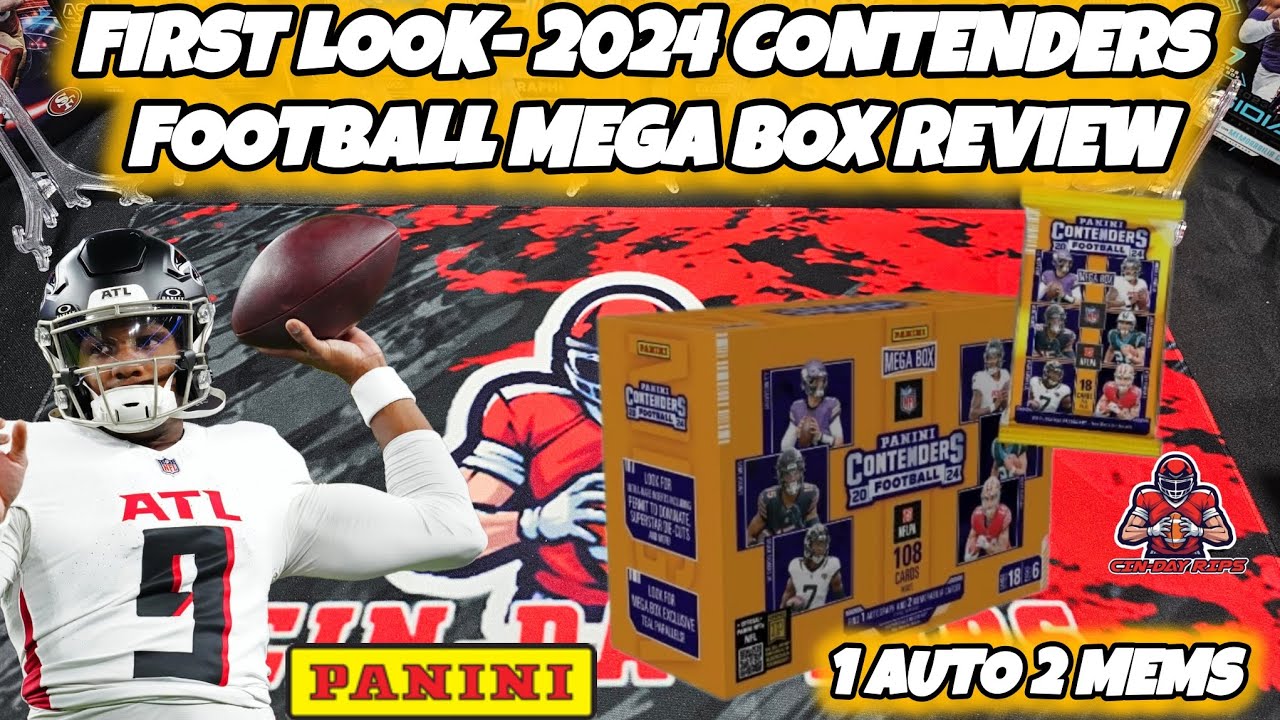 FIRST LOOK- 2024 CONTENDERS MEGA BOX REVIEW! 1 GUARANTEED AUTO & 2 MEMS ...