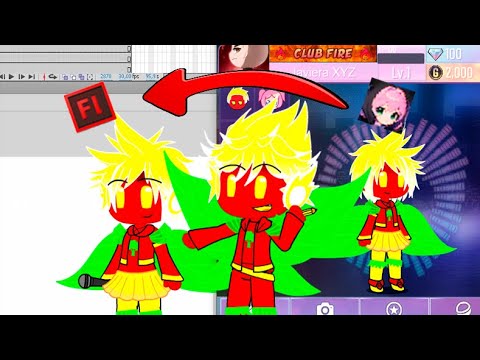 recreando un personaje Gacha a Adobe Flash (Directo) - YouTube