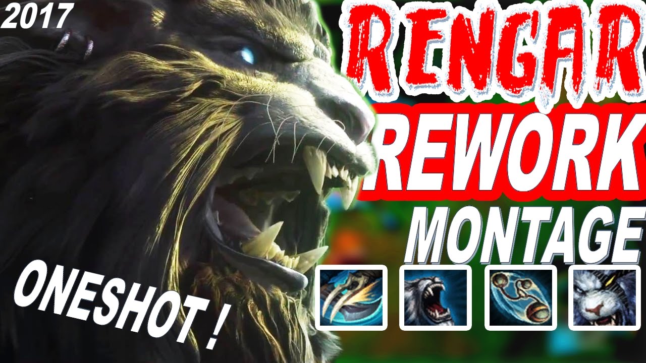 RENGAR REWORK MONTAGE | ONE SHOT | BEST RENGAR PLAYS @LeagueOfLegends ...