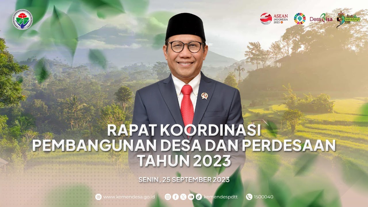 Rapat Koordinasi Pembangunan Desa dan Perdesaan Tahun 2023 - YouTube