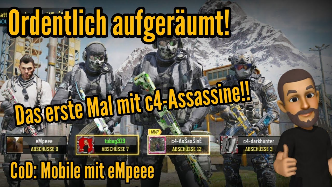 Erste Runde mit c4-Assassine und c4-darkhunter! Außerdem mit eMpeee in CoD: Mobile #177 - YouTube