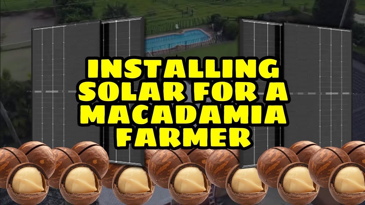 Installing Solar For A Macadamia Farmer - YouTube