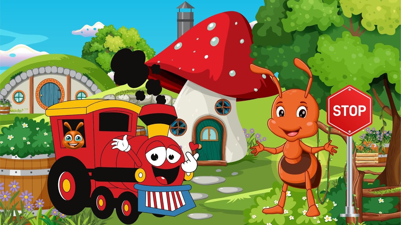 🎵 "123 Song, Train Poem, Shapes, Months & Week Days | Fun Learning for ...