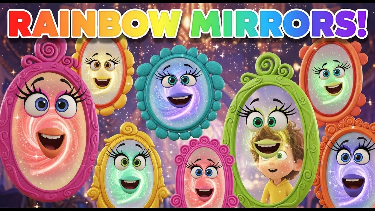 Talking Rainbow Mirrors Reflect Colors 🪞🌈 | Learn Colors for Kids | Fun ...