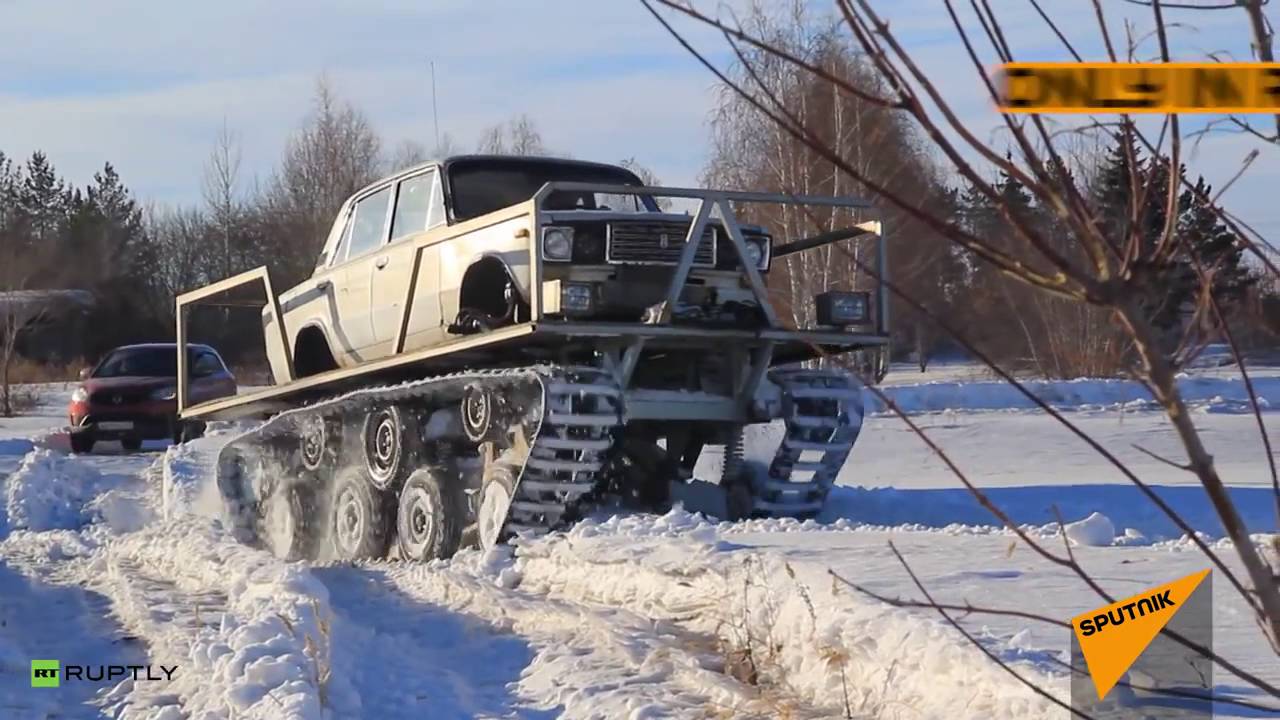 Only in Russia: Lada Tank! - YouTube