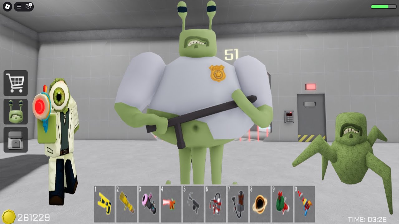 BARRY'S PRISON RUN! ALIEN HARD MODE - ALIEN BECOME A GIANT - All Items ...