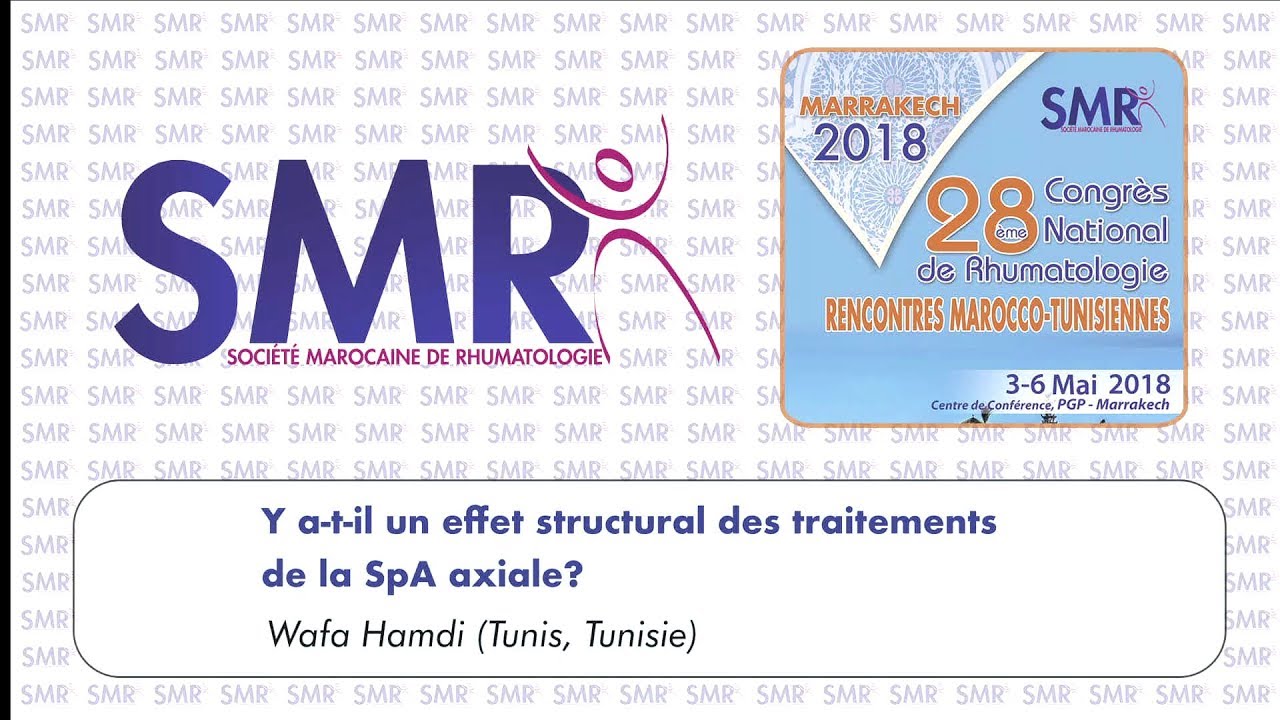 Y a t il un effet structural des traitements de la SpA axiale? - YouTube