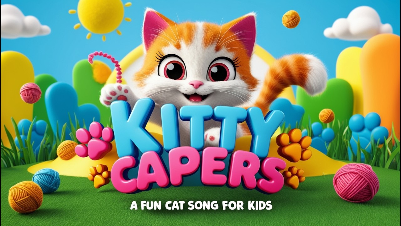 KITTY CAPERS: A FUN CAT SONG FOR KIDS | NURSERY RHYMES #CatSong # ...